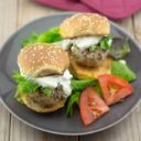 Lamb Sliders | Feta And Olive Lamb Burgers | Lemon & Olives