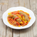 Spetsofai | Spetzofai | Sausages With Bell Peppers | Lemon & Olives ...